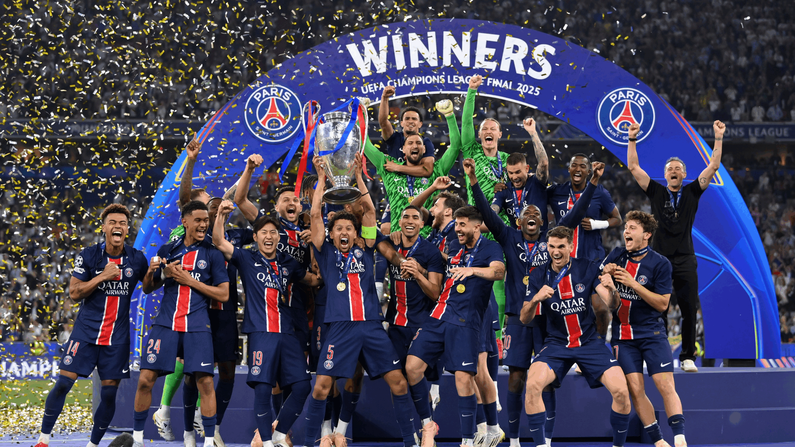 Historique, le PSG remporte la Ligue des champions, 5-0 en finale