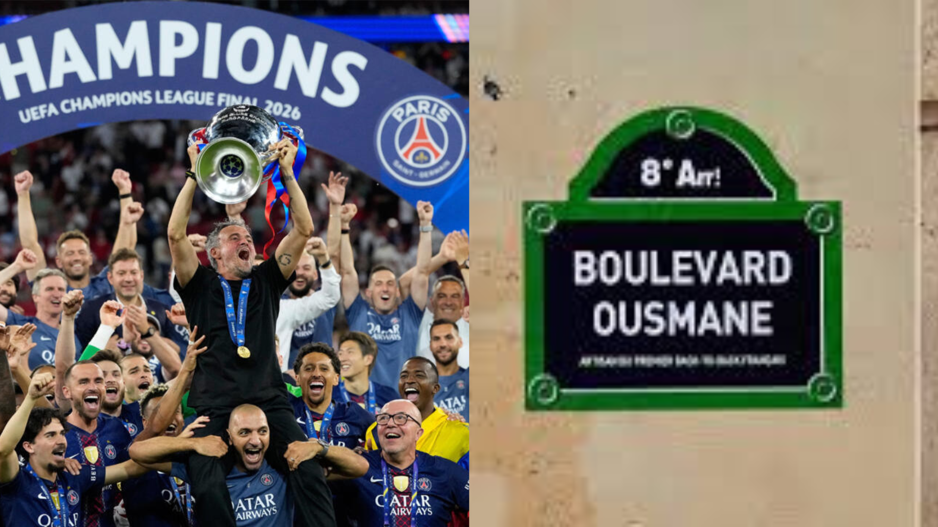 Plusieurs rues de Paris ont été renommées après le sacre du PSG en C1